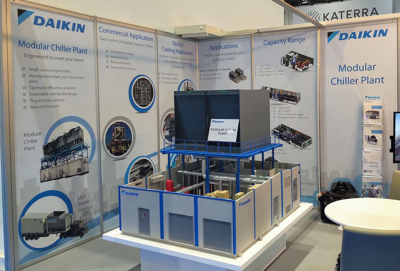 Daikin Modular Chiller Plant solutions during ‘The Big 5 Exhibition ...