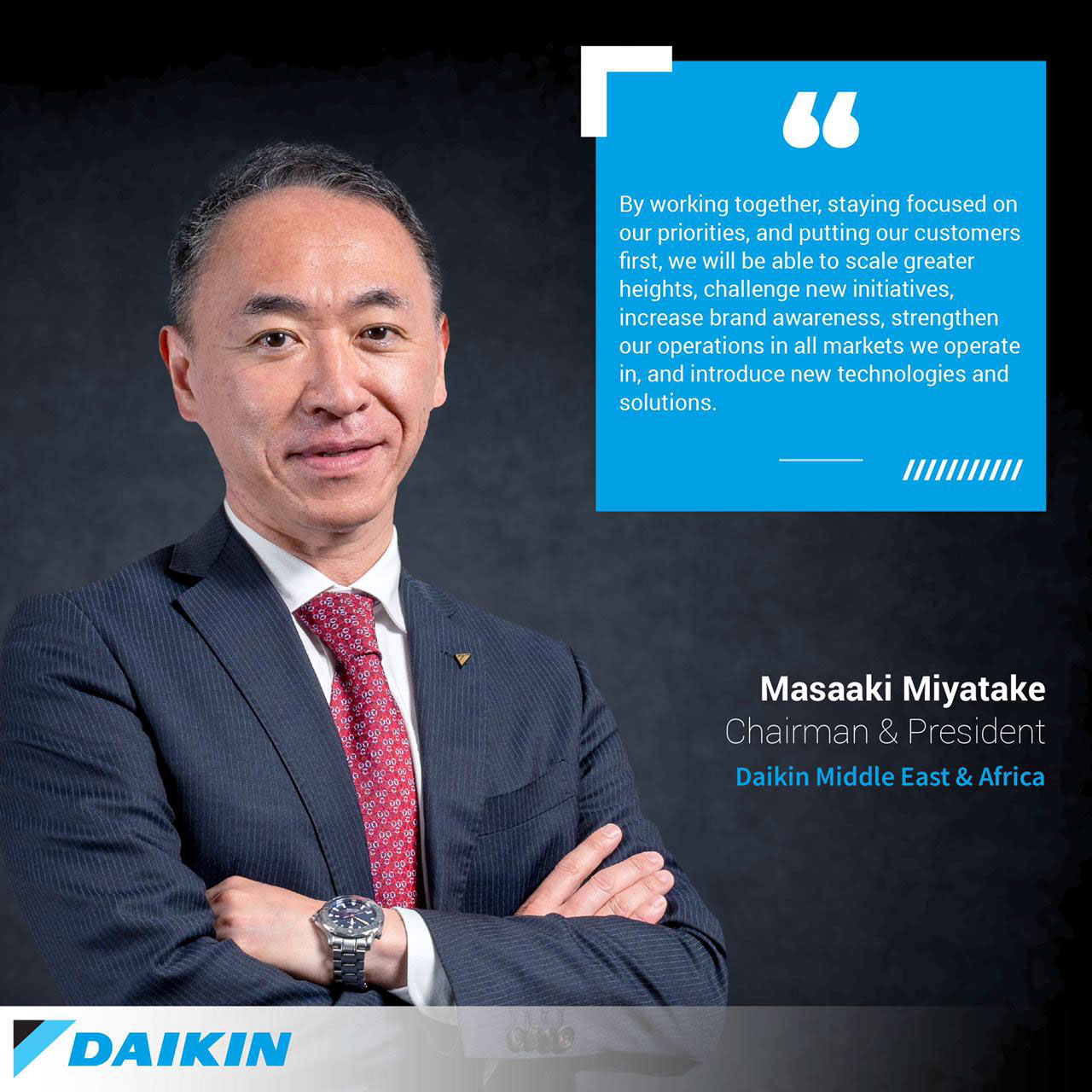 Message from our Chairman and President, Mr. Masaaki Miyatake | Daikin
